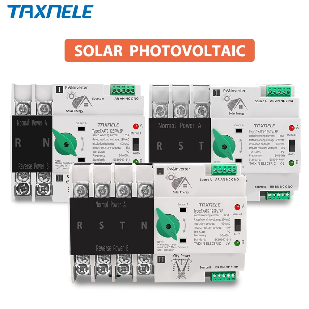 2P-3P-4P-Din-Rail-ATS-PV-Inverter-Dual-Power-Automatic-Transfer-Selector-Switches-Uninterrupted ...