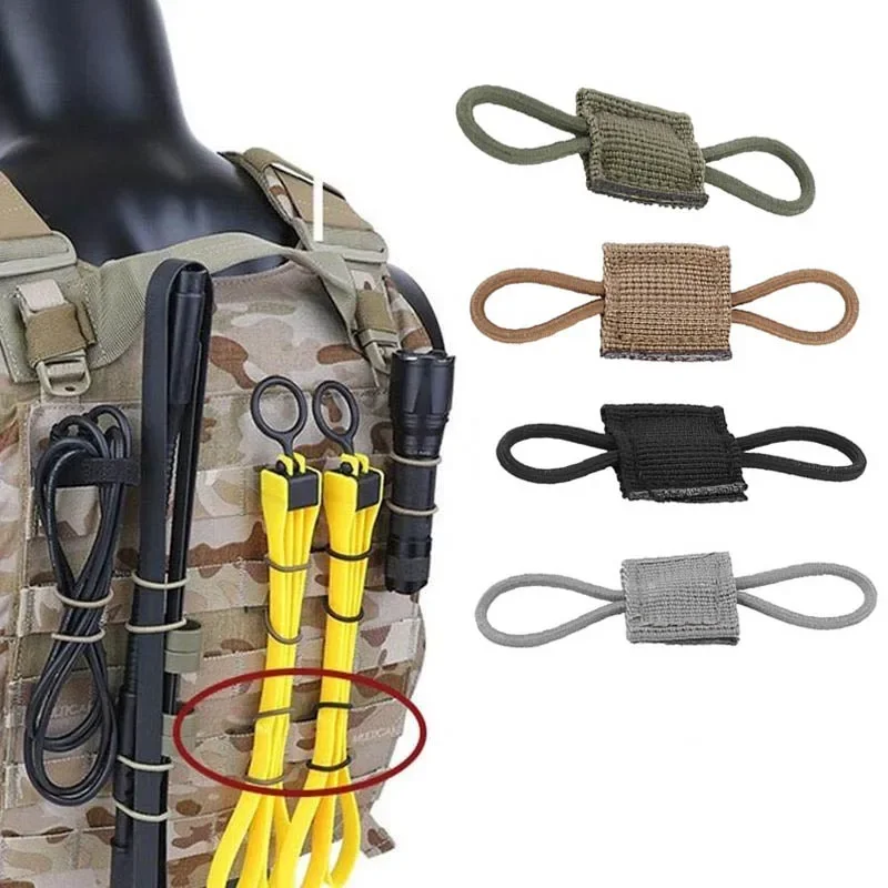 10PCS-PTT-Retainer-Tactical-Molle-Elastic-Ribbon-Buckle-Retainer-For ...