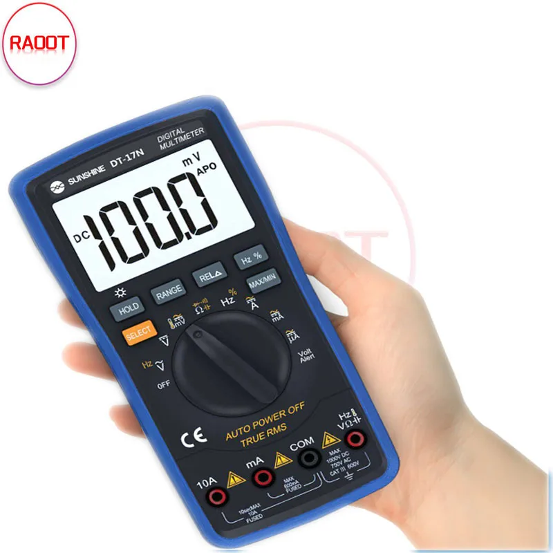 SUNSHINE-DT-17N-Auto-Digital-Multimeter-Digital-Instrument-Tester-Range ...
