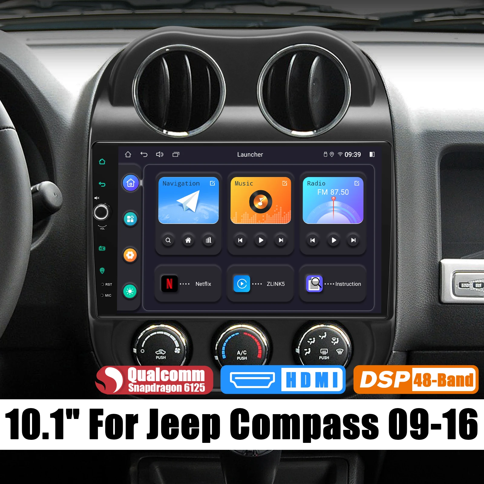 Newest-10-1-Android-Car-Stereo-Radio-Replacement-Head-Unit-Multimedia ...