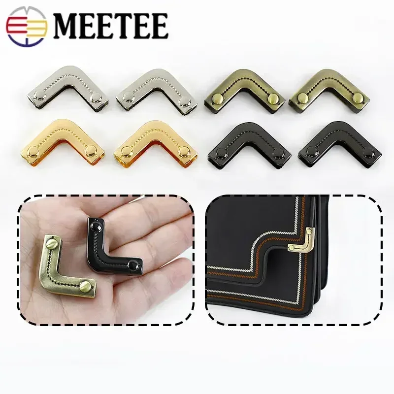 10-20Pcs-Metal-Bag-Corner-Handbags-Strap-Cover-Clasp-Protector-Corners ...