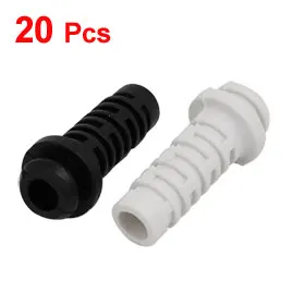 20Pcs 4mm 5mm Cable Gland Connector Rubber Strain Relief Cord Boot ...