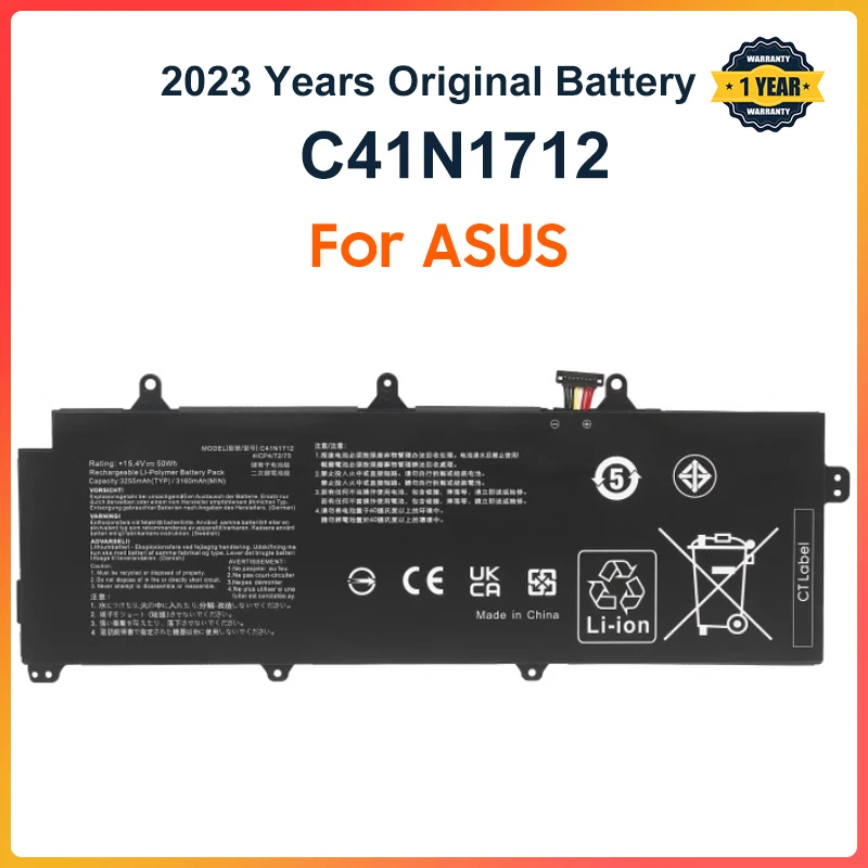 C41N1712 Laptop Battery For ASUS GX501 GX501Vl GX501GI GX501G GX501GM ...