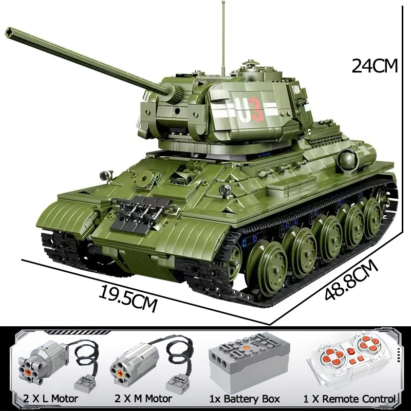 WW2 Military Leopard Tank M1A2 Leopard 2 Tank Bricks Model - The Brick ...