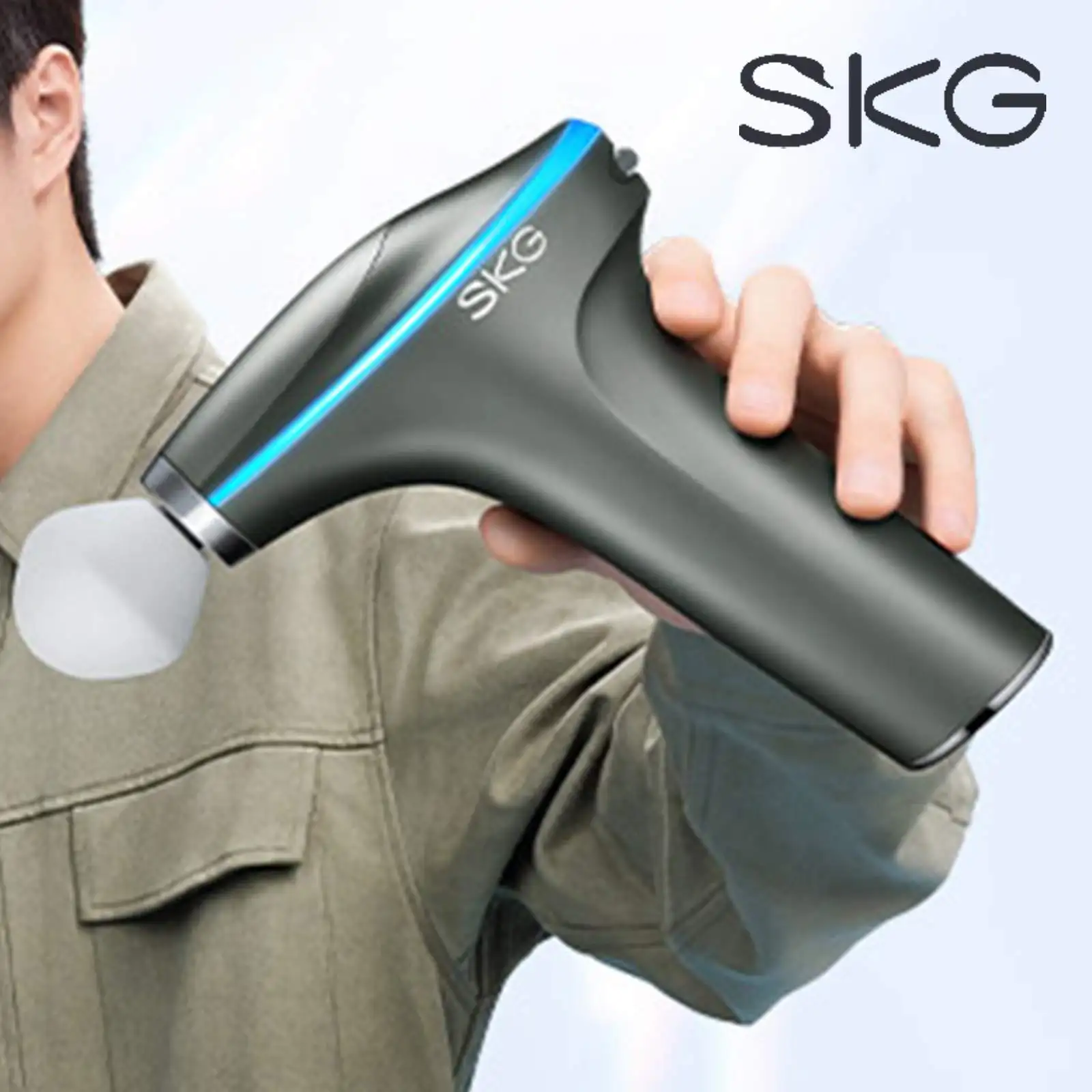 Skg F7-e Heating Massage Gun Deep Tissue Muscle Electric Massager Pain ...