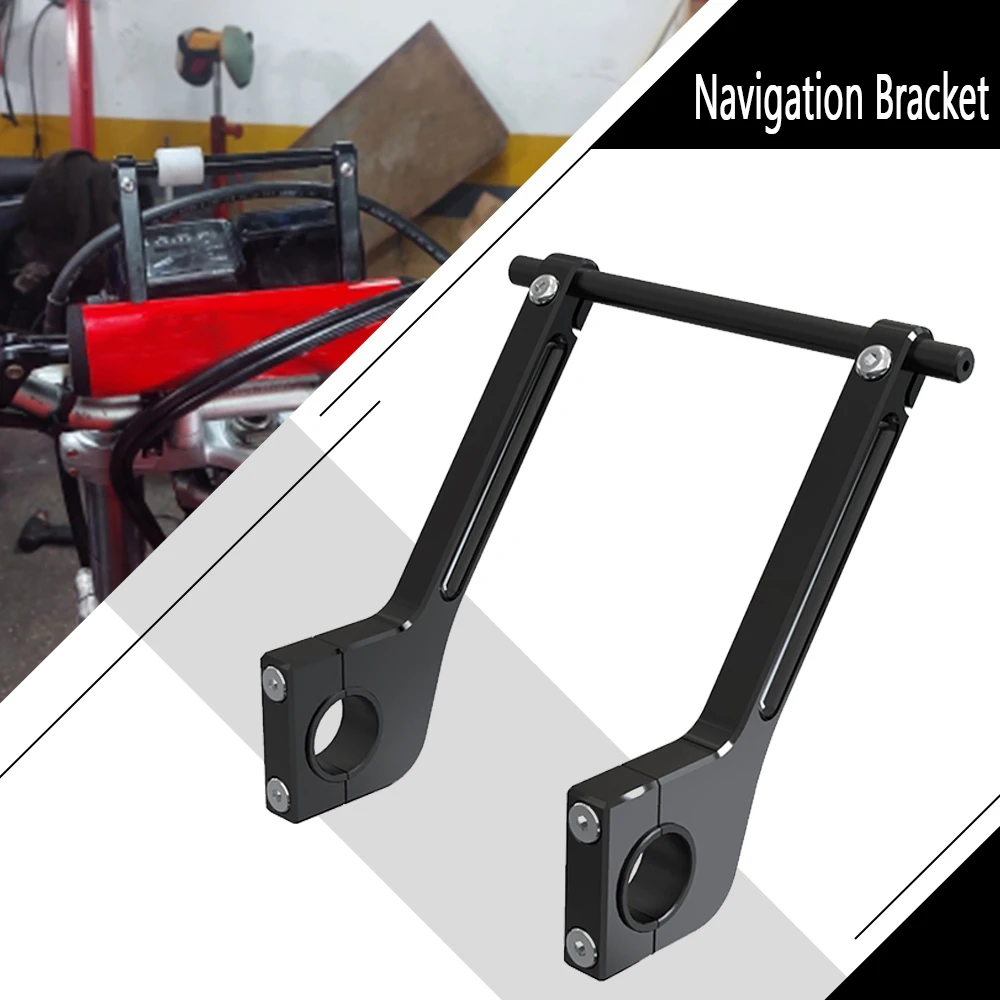 Motorcycle-Smart-Phone-Stand-Holder-GPS-Navigation-Plate-Bracket-For ...