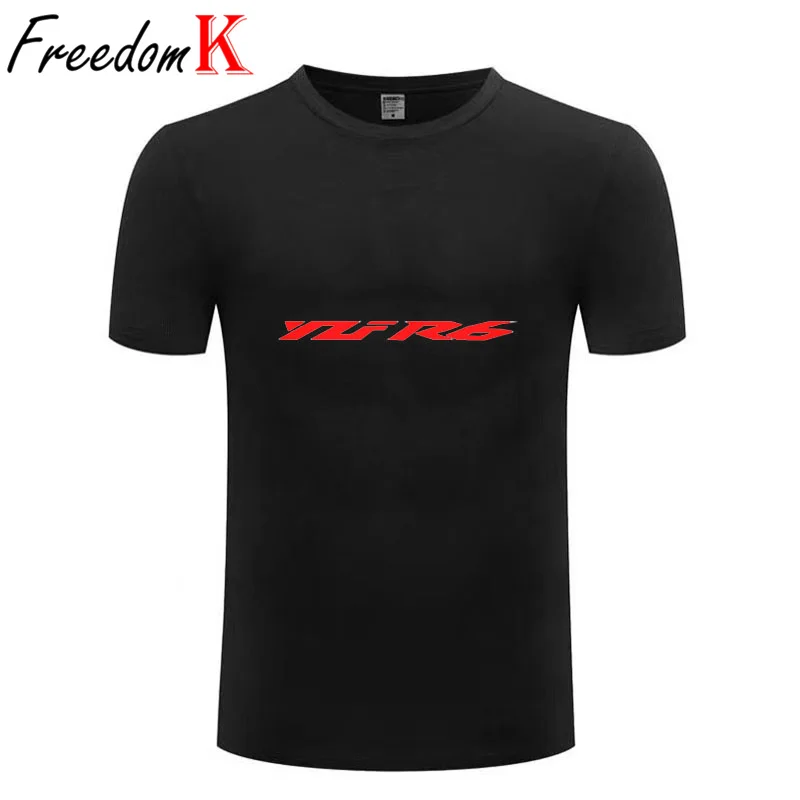 For-Yamaha-YZFR6-YZF-R6-T-Shirt-Men-New-LOGO-T-shirt-100-Cotton-Summer ...