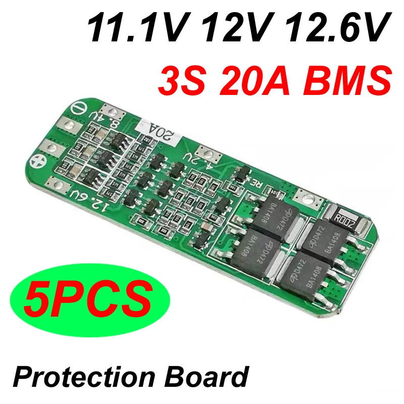 3S-20A-25W-Li-ion-Lithium-Battery-3-6V-3-7V-18650-Charger-PCB-BMS ...