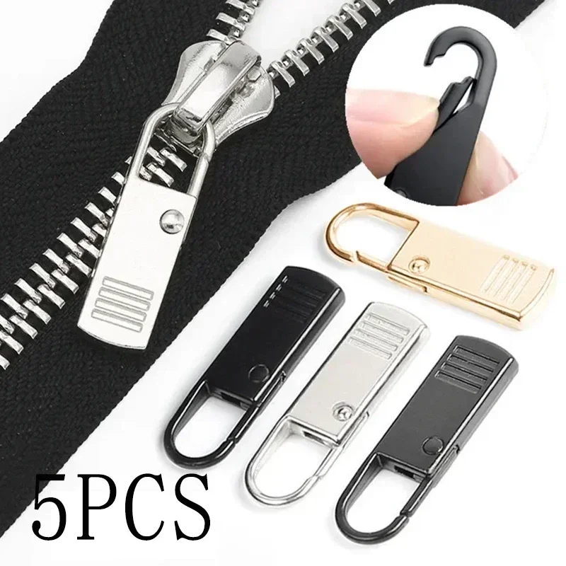 5pcs Zipper Slider Puller Instant Zipper Repair Kit Replacement Broken ...