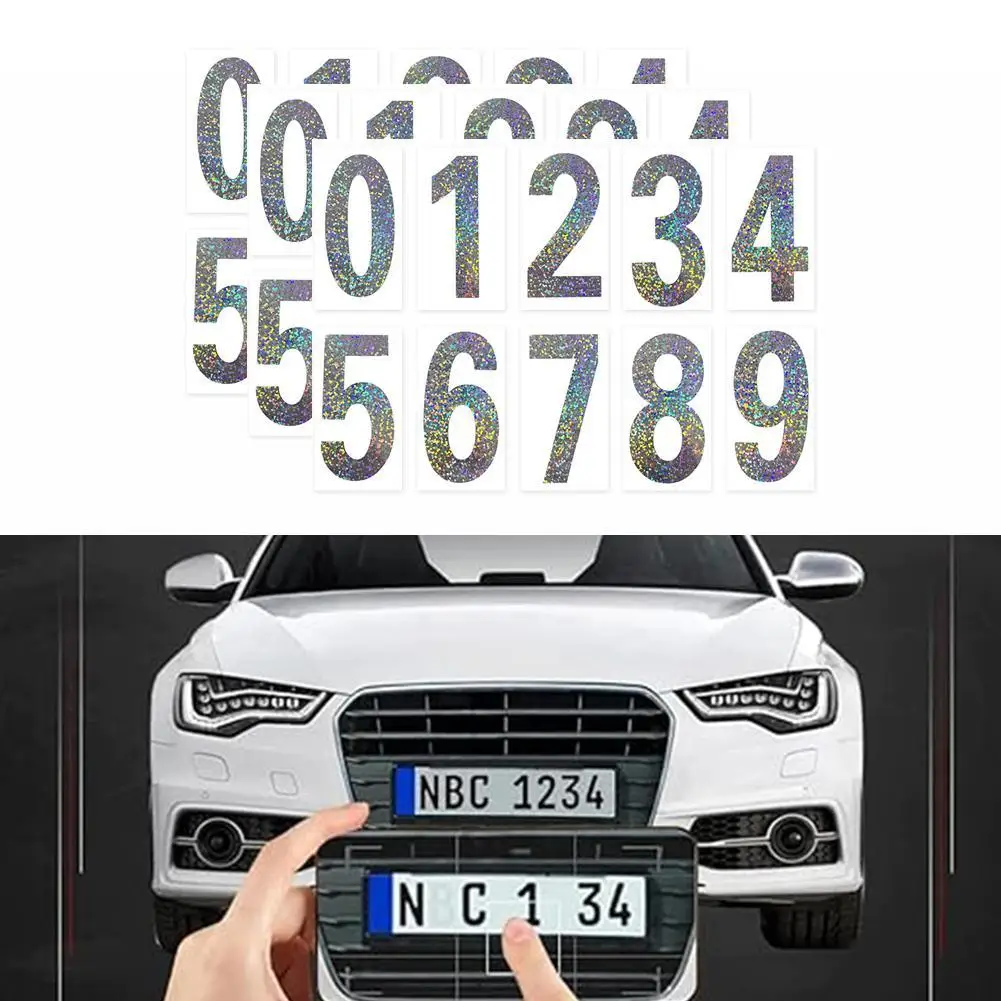 Nanofilme-Reflective-License-Plate-Sticker-Etiqueta-Digital-Number ...