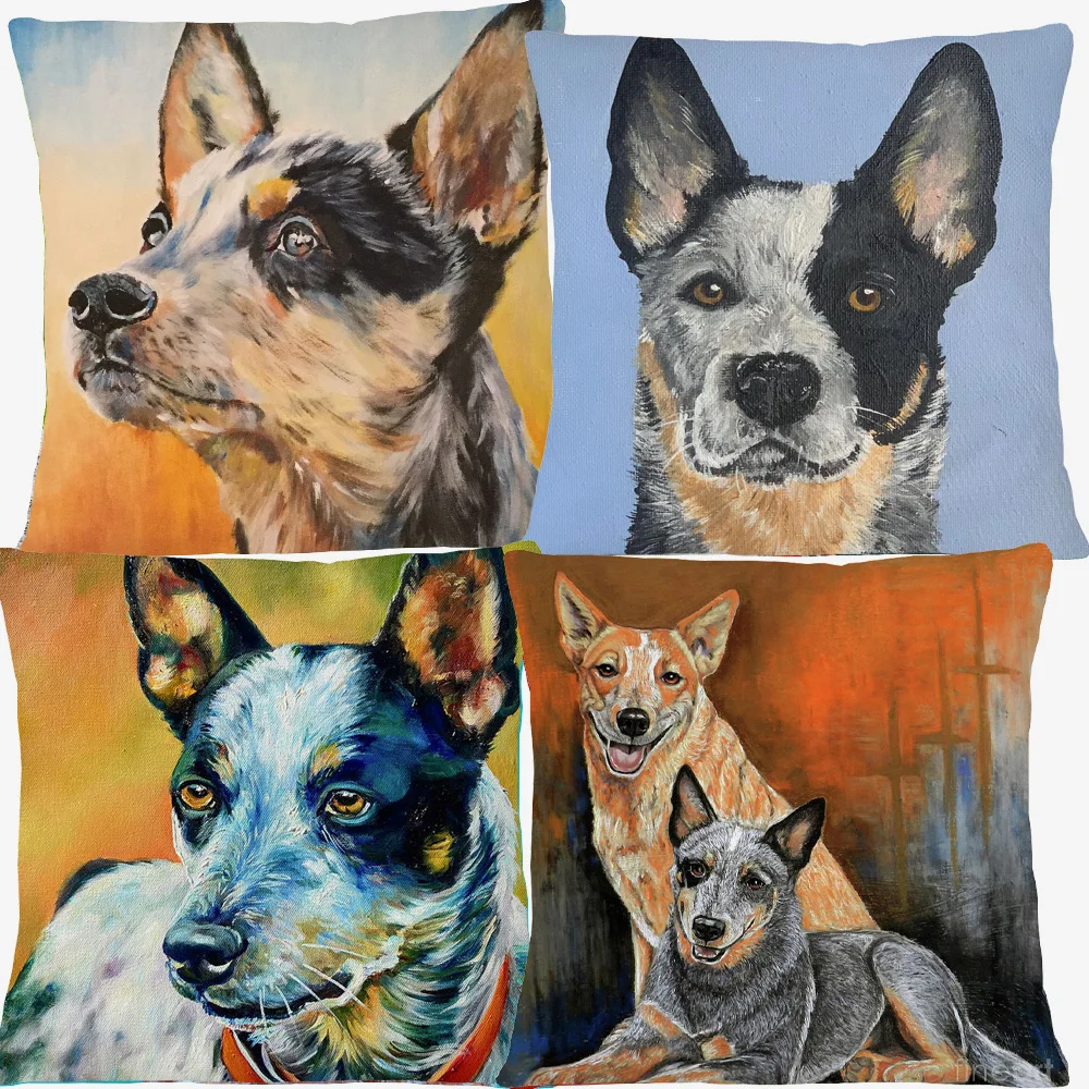 Australian Cattle Dog Shepherd Dog Red Heeler Dachshund Animals Poster ...