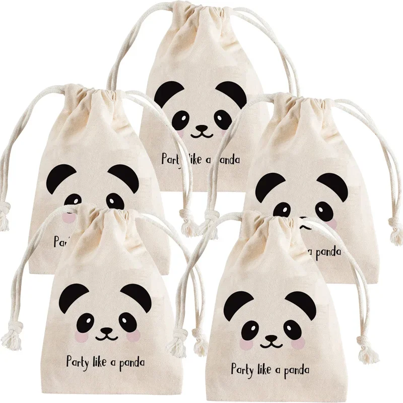 5pcs Panda Party Favor Gift Goodie Candy Bag Baby Shower boy girl 1st ...