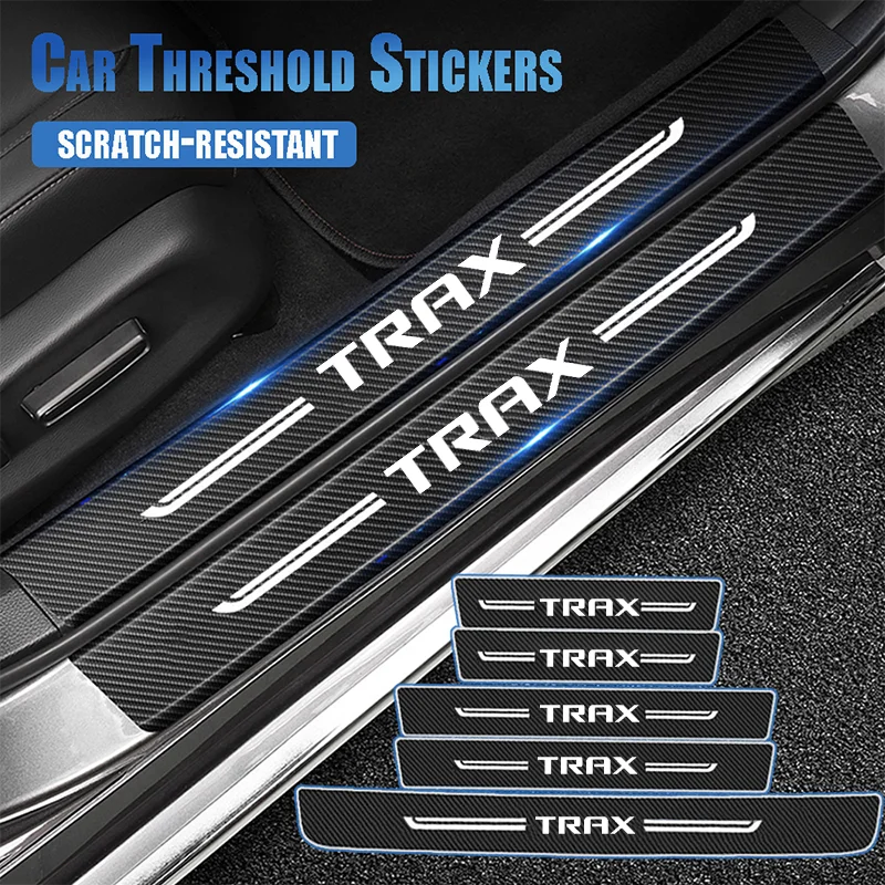 Carbon Fiber Car Threshold Protective Sticker Door Sill Scuff Plate for ...
