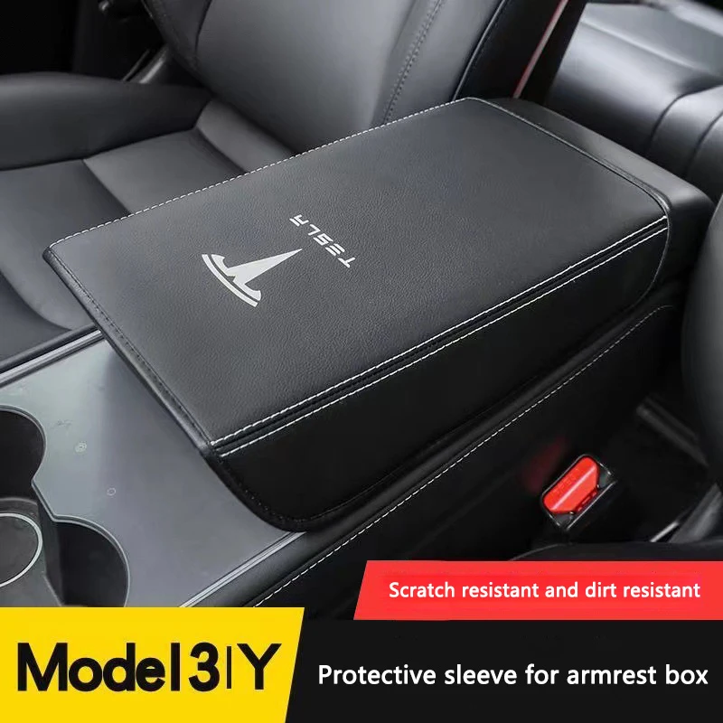 Car-Center-Console-Leather-Armrest-Mat-Bra-o-Arm-Storage-Box ...