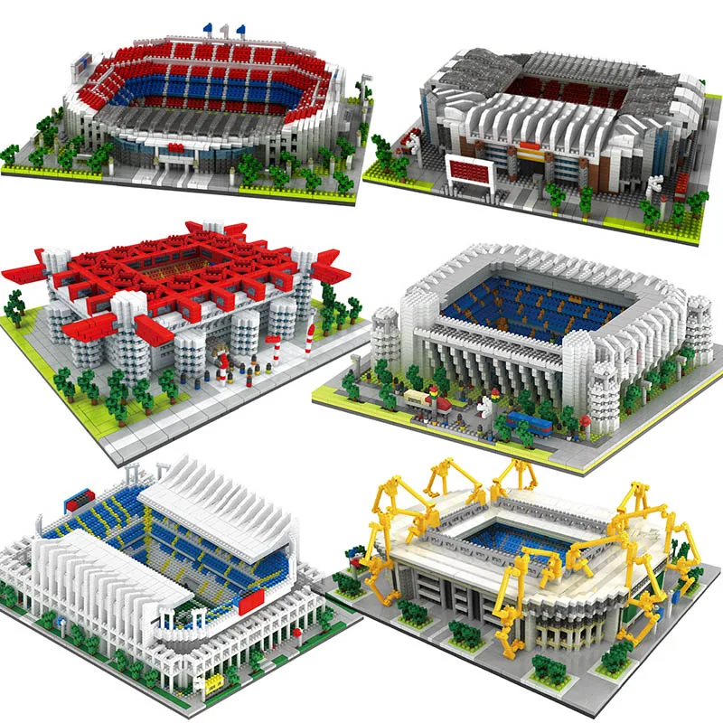 MOC Soccer Football Field Old Trafford San Siro Real Madrid Stadium ...