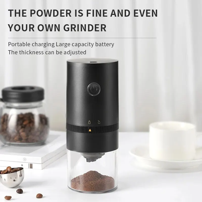 Coffee-Bean-Grinder-Electromechanical-Bean-Grinder-Small-Household ...