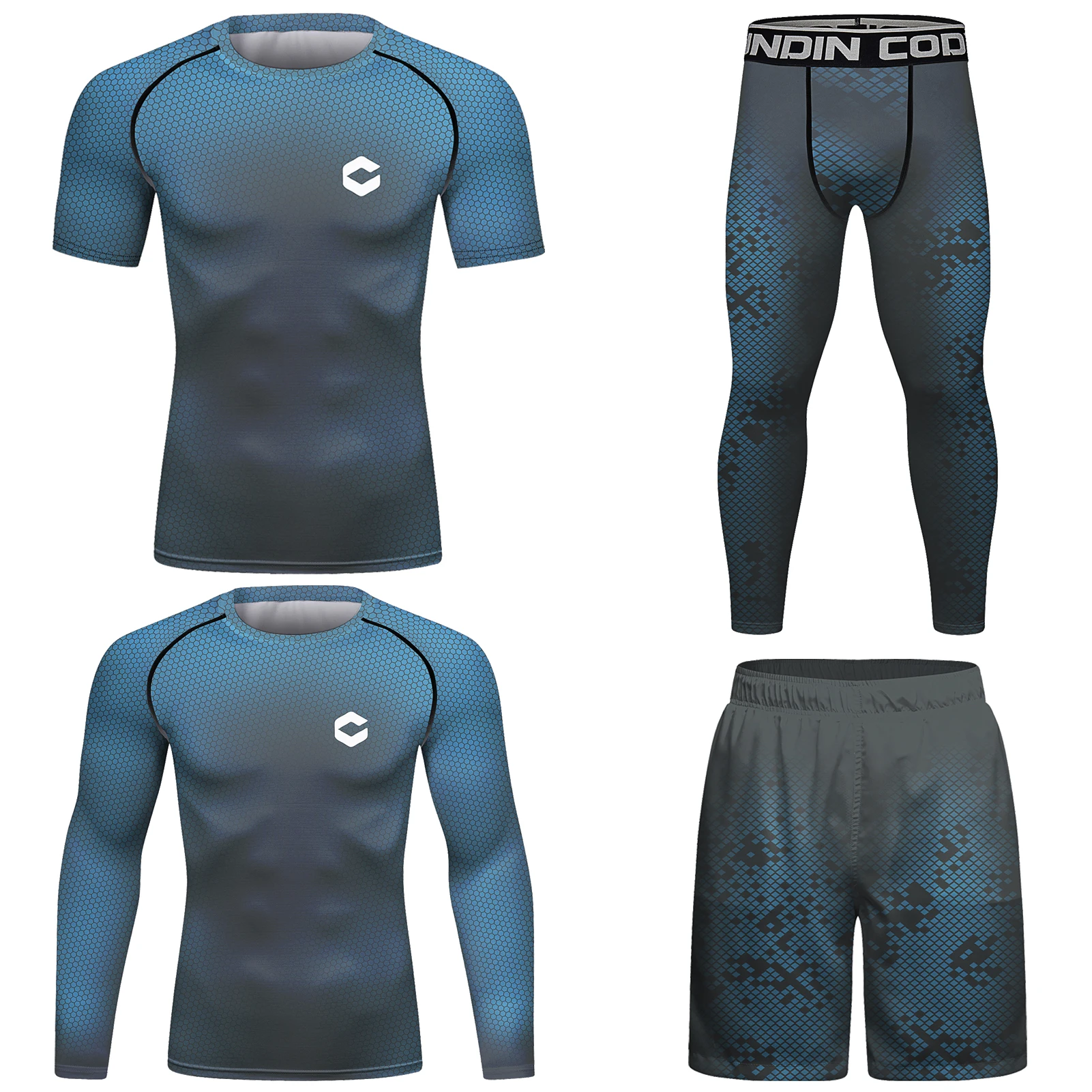 Wholesale Price Men No Gi Kits Jujitsu BJJ Rashguard+MMA Shorts ...