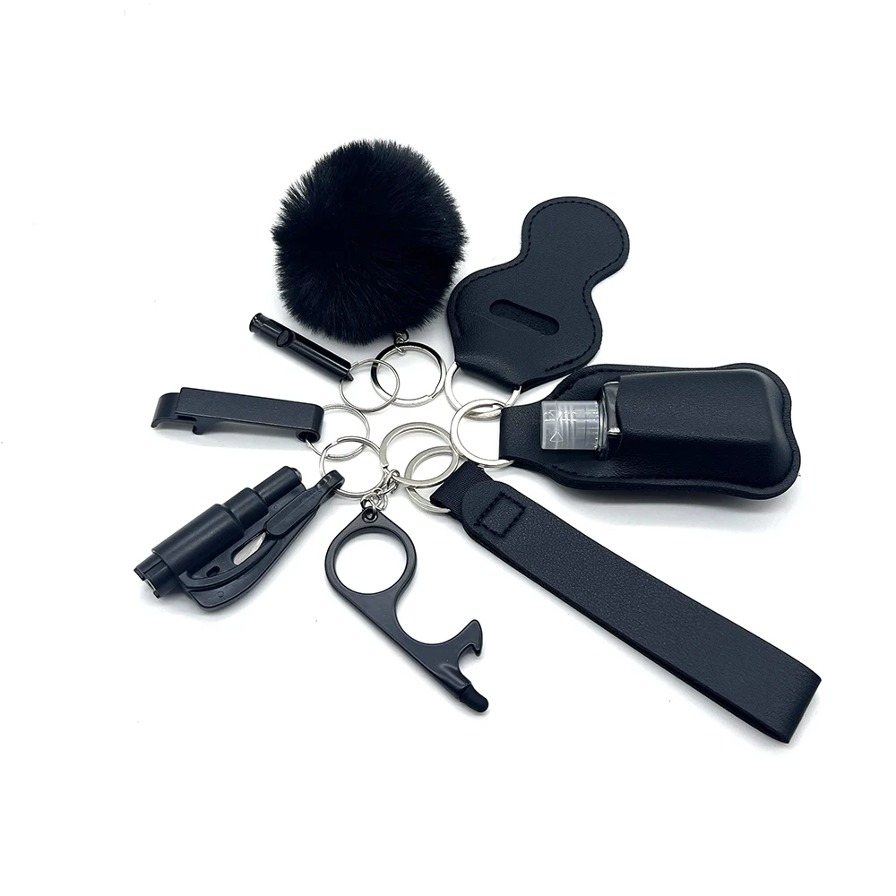 9pcs-multifunctional-and-convenient-women-s-PU-keychain-set-9-piece-set ...