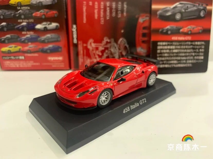 KYOSHO FERRARI 458 GT2, modelo de carro de aleación fundida a presión, adornos, 1:64| | - AliExpress