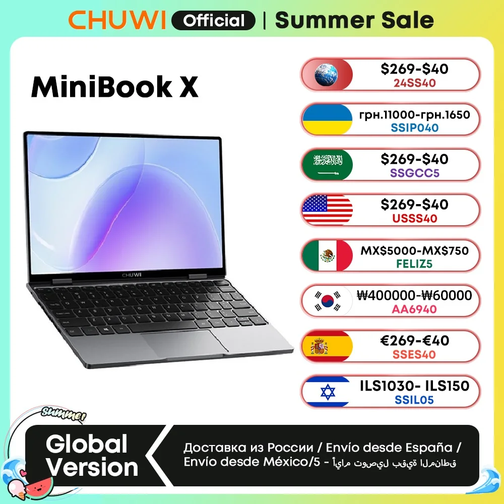 CHUWI-MiniBook-X-Laptop-Tablet-PC-2-In-1-12GB-LPDDR5-512G-SSD-Intel ...