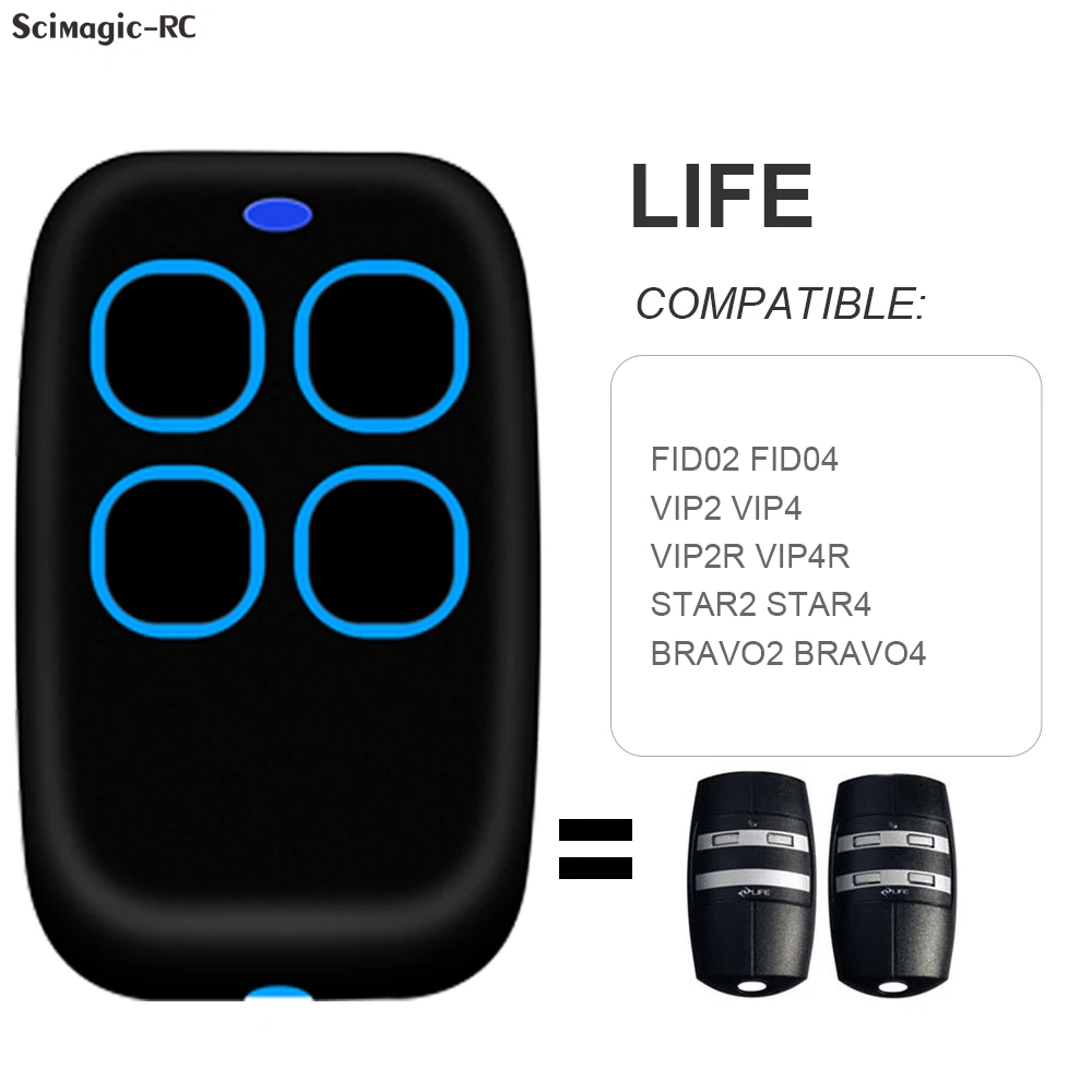 LIFE-FIDO-2-4-Remote-Control-Garage-Door-Opener-433-92MHz-Rolling-Code ...