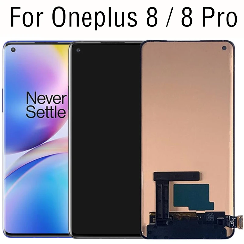 6.78" Fluid Amoled For Oneplus 8 Pro Lcd Display Touch Screen Digitizer ...