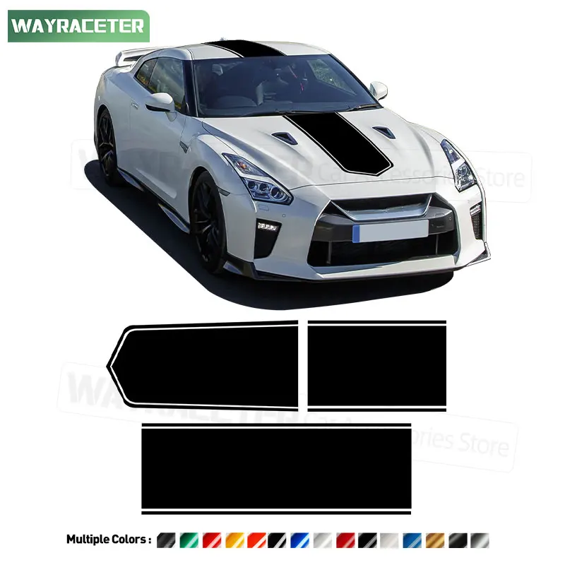 Edition-50th-Anniversary-Car-Engine-Cover-Hood-Bonnet-Stripes-Sticker ...