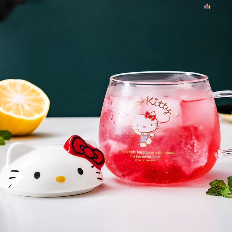 Cartoon Hello Kitty Kawaii Cold Drink Cup - KawaiiMerch.com