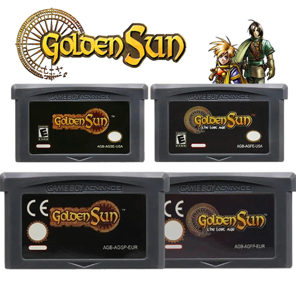 Golden-Sun-Series-GBA-Game-Cartridge-32-Bit-Video-Game-Console-Card ...