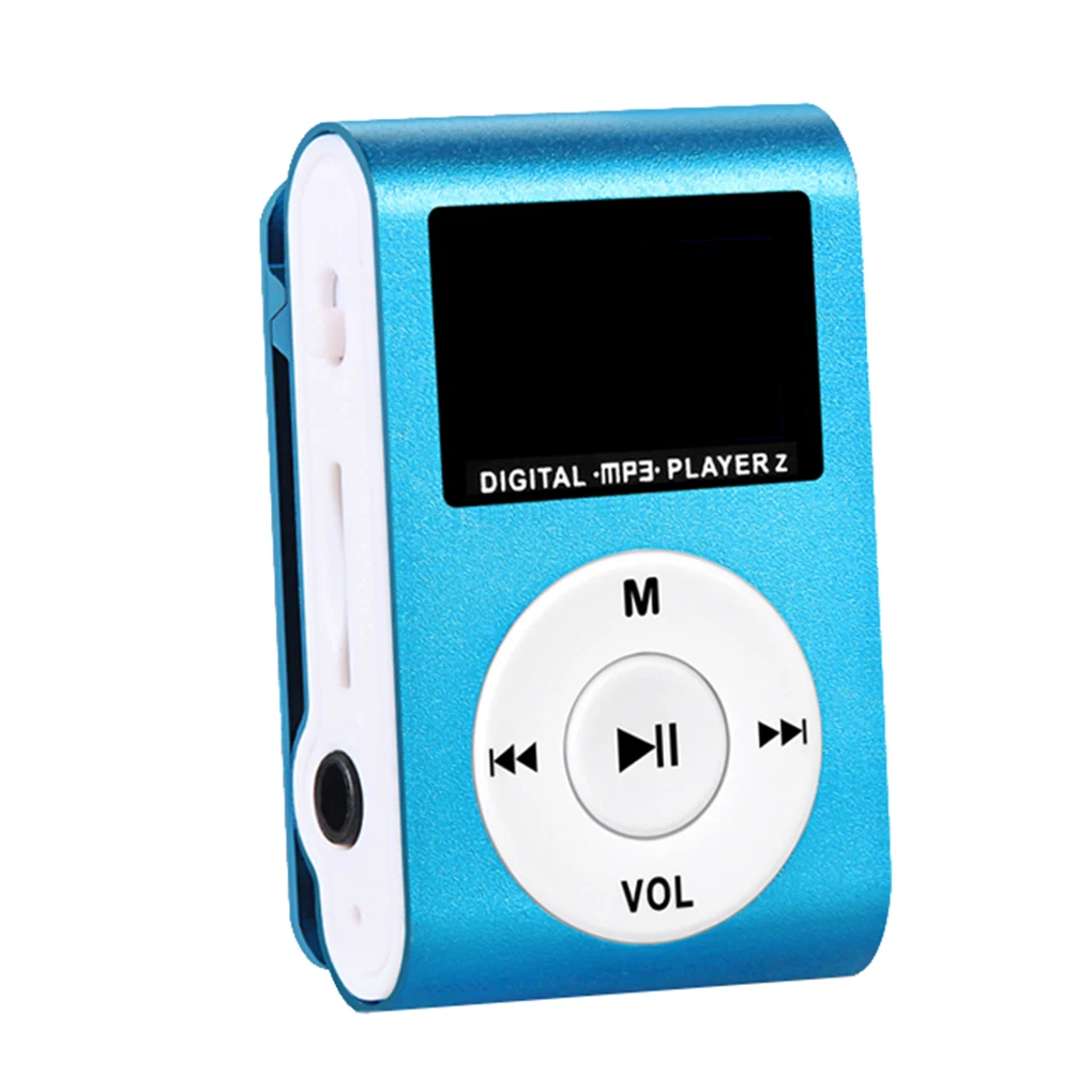 Mini-MP3-Player-with-LCD-Screen-Portable-Metal-Clip-Music-3-5mm ...