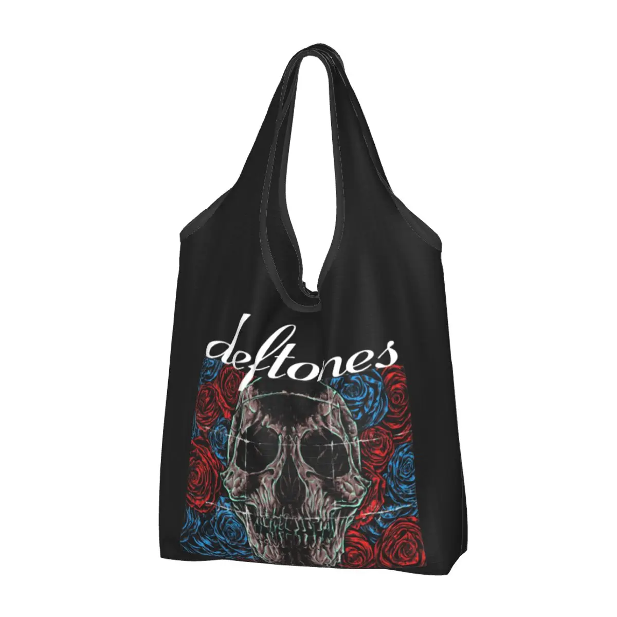 Large-Reusable-Horror-Deftones-Skull-Grocery-Bags-Recycle-Foldable ...