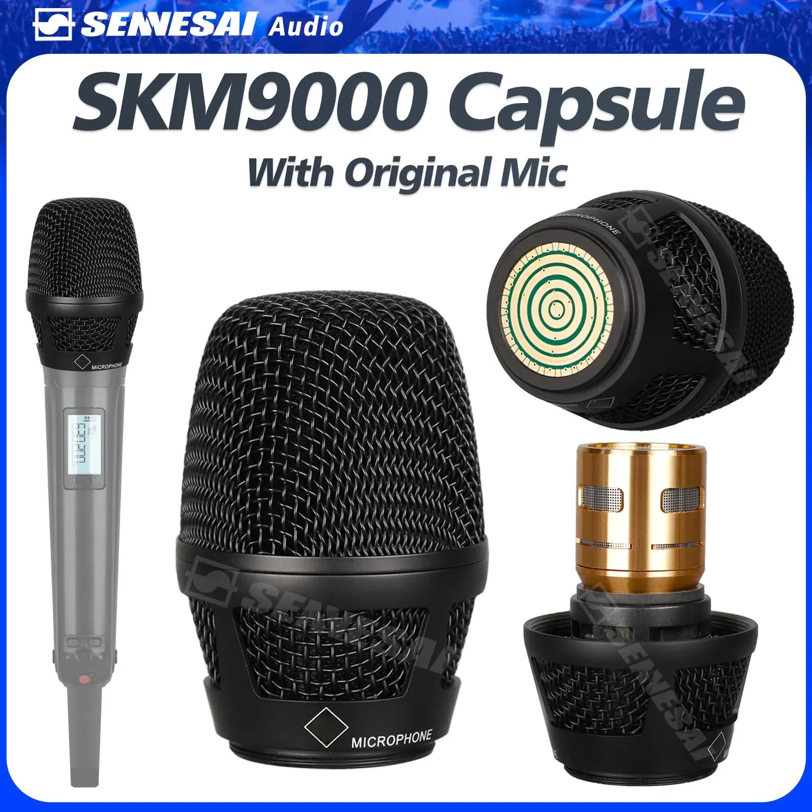 SENNESAI-SKM9000-Microphone-Core-Dynamic-Microfone-Capsule-Professional ...