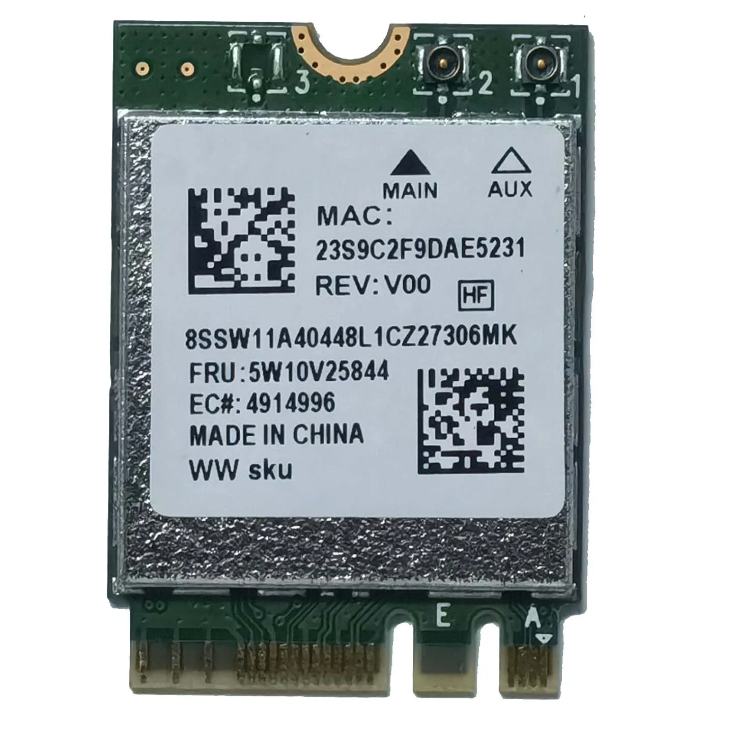 Realtek RTL8852AE Wireless card for Lenovo FRU 5w10v5844