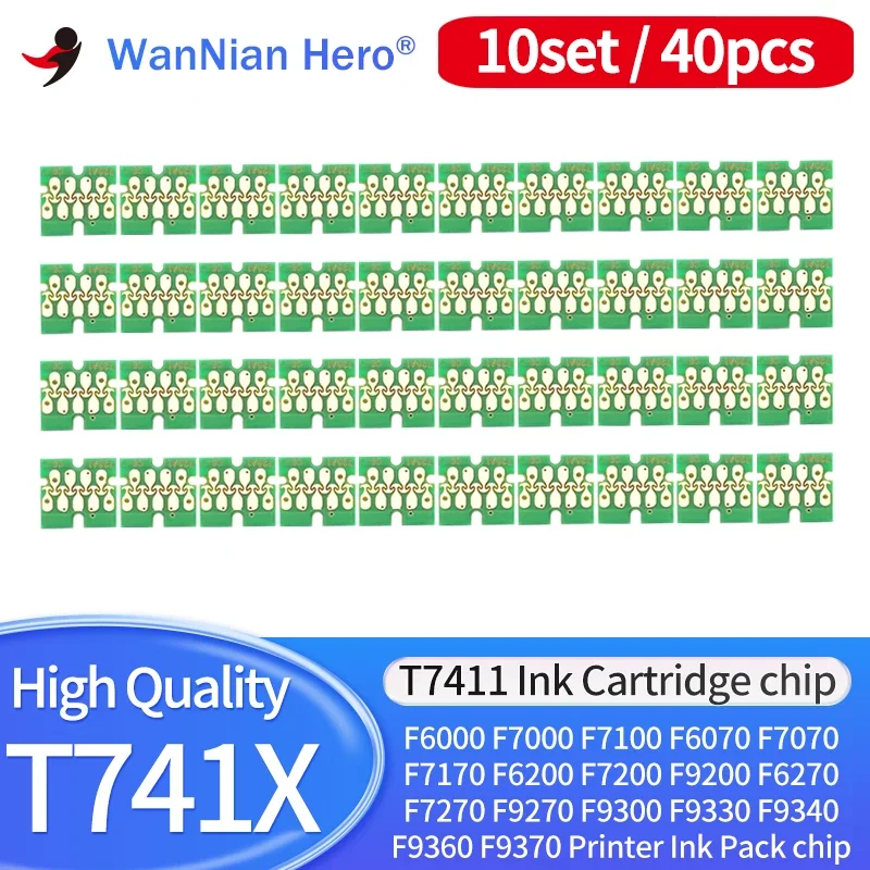 40pcs-T741X-T7414-T7411-T741X-Ink-Tank-Chip-For-Epson-SureColor-F6000 ...