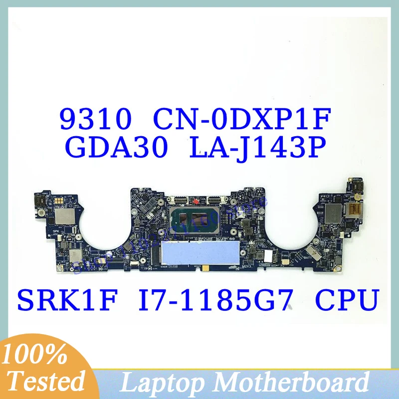 CN-0DXP1F-0DXP1F-DXP1F-For-DELL-9310-With-SRK1F-I7-1185G7-CPU-Mainboard ...