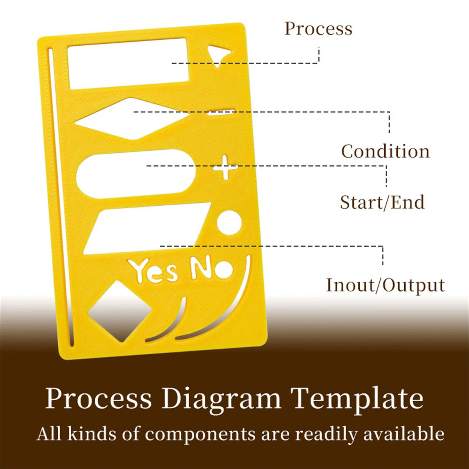 Flowchart Template Stencil For Scrapbooking DIY Drawing Flexible Ruler ...