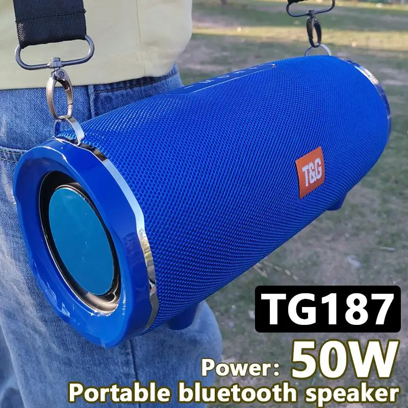 High-Power-50W-TG187-Portable-Bluetooth-Speaker-Sound-Column-Speaker ...