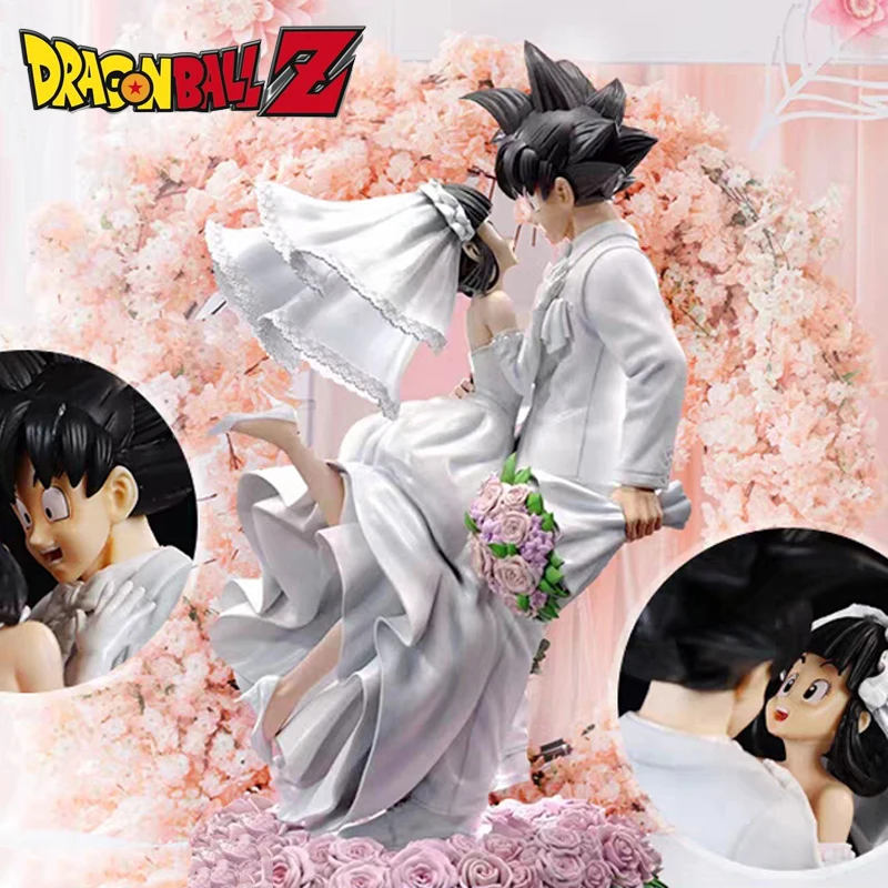 Dragon Ball Son Goku And Chichi Marry Wedding Action Figure Anime ...