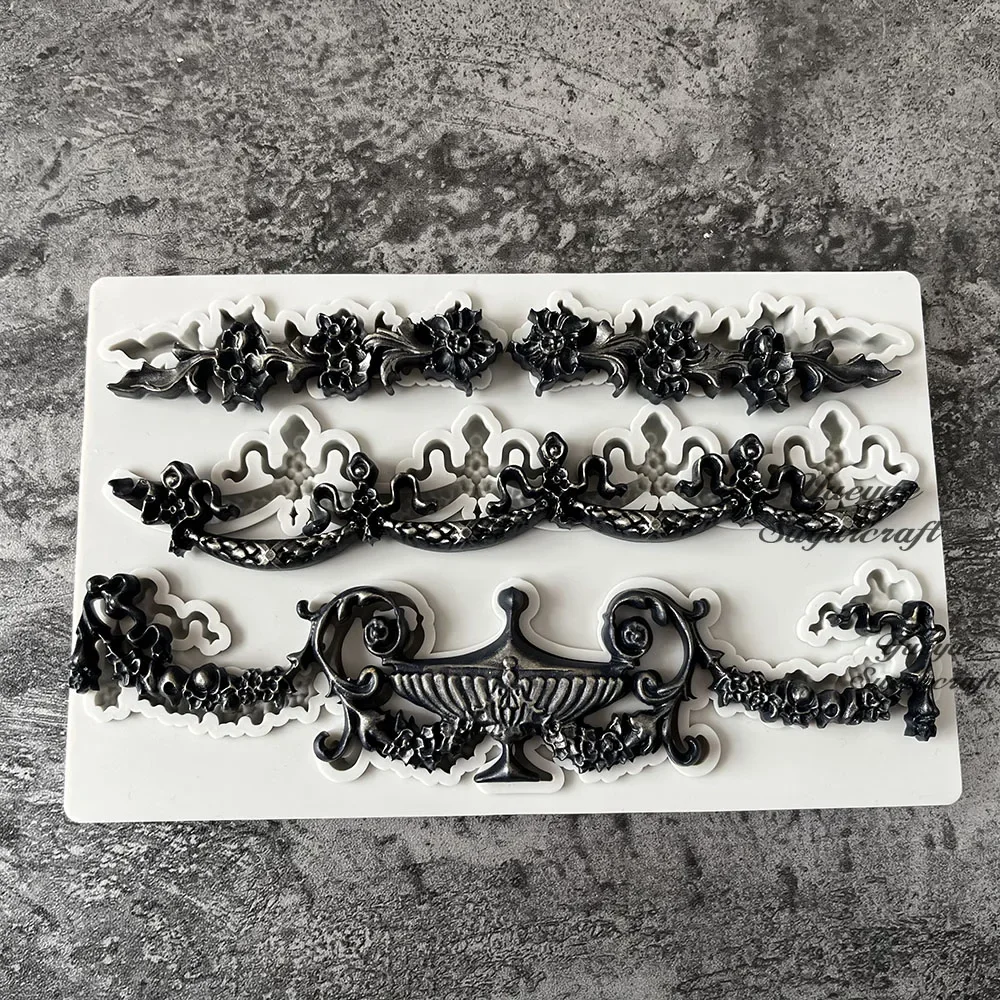 Relief-Silicone-Epoxy-Resin-Plaster-Mould-cake-mold-fondant-molds-cake ...