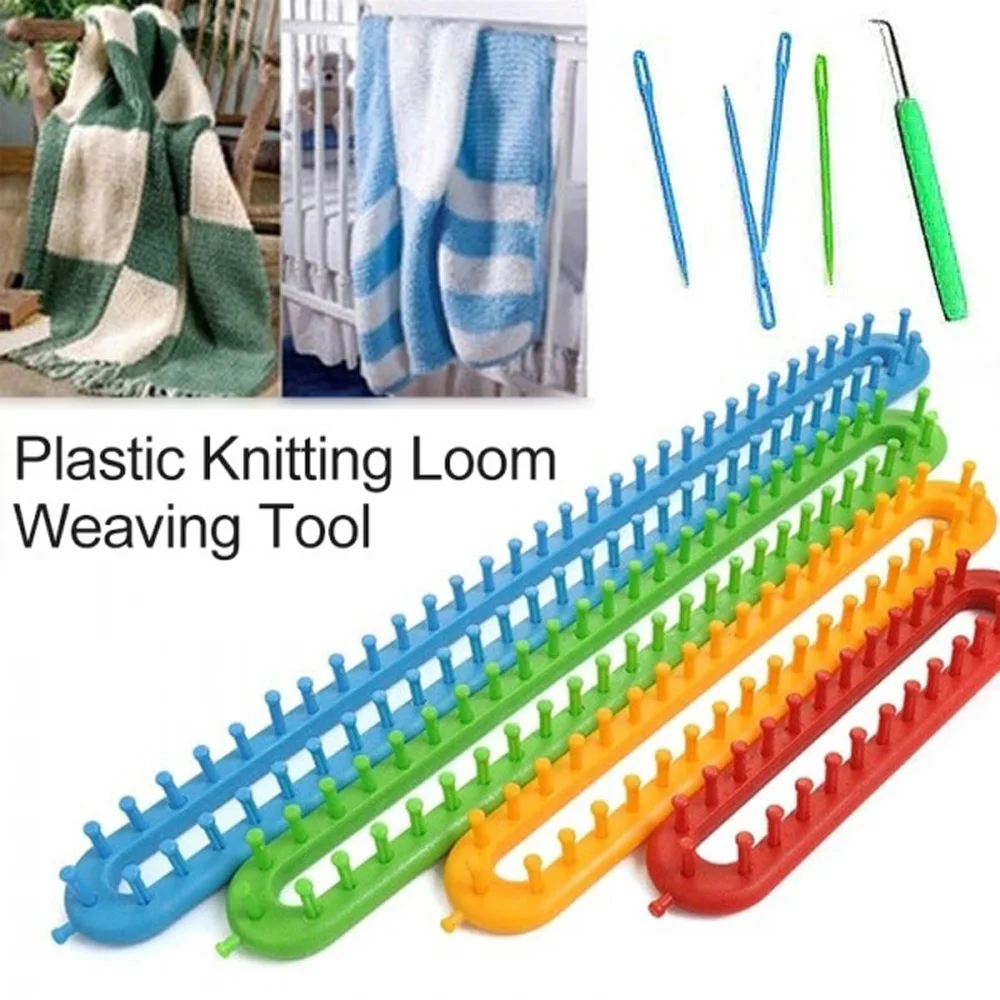1-Set-Portable-Knitting-Kit-Creative-DIY-Scarf-Weaving-Tool-High ...