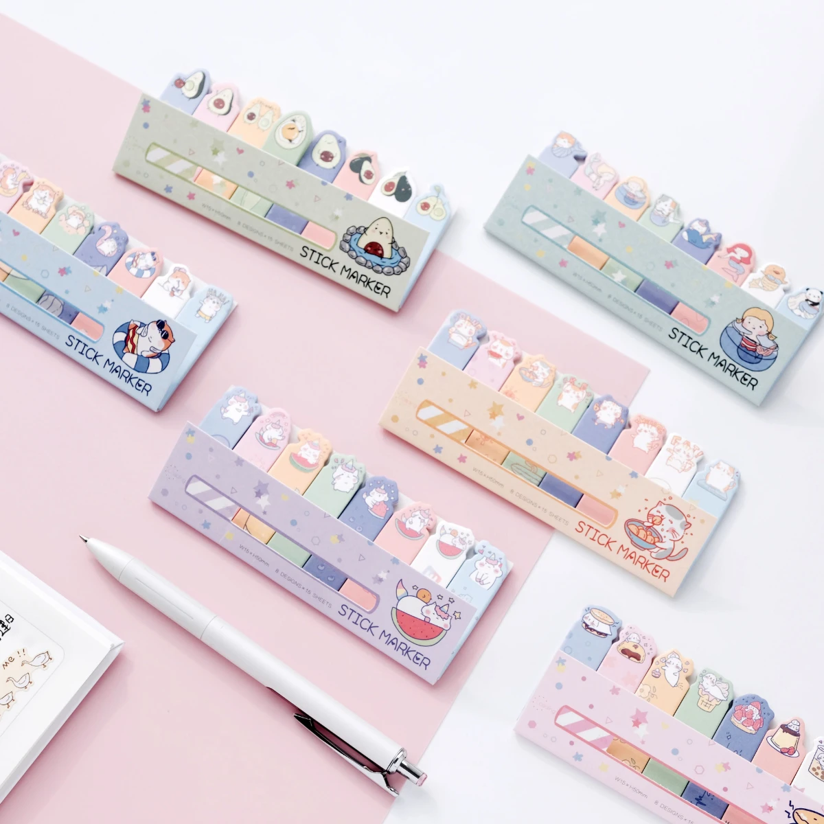 Korean-Import-Nekoni-Cat-Mermaid-Avocado-Shiba-Unicorn-Memo-Pad-Sheets ...