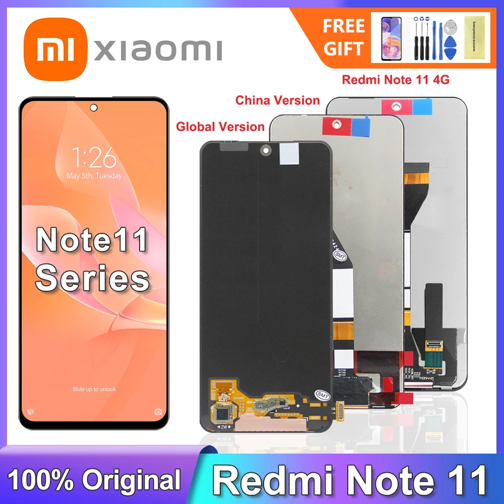 Pantalla LCD Original para Xiaomi Redmi Note 11, montaje de pantalla ...