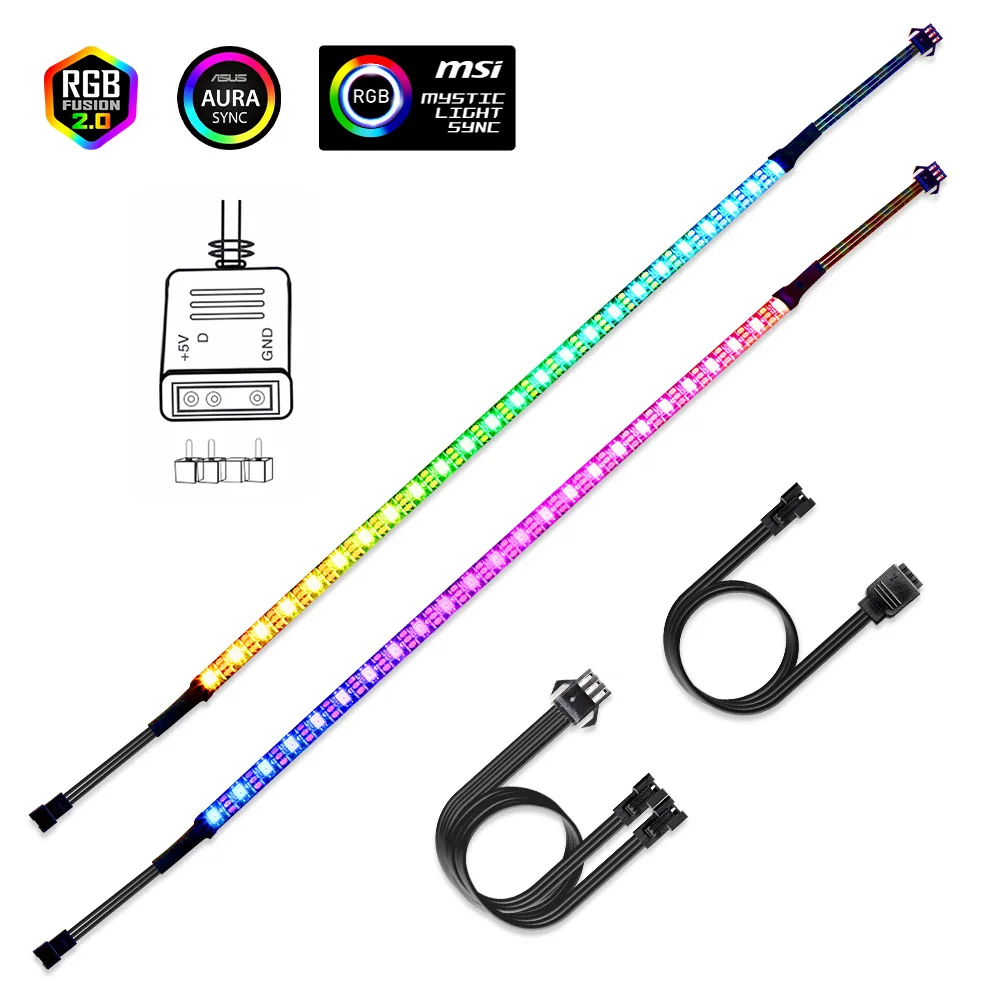 5V-3Pin-PC-Case-LED-Light-RGB-WS2812b-Addressable-Pixel-LED-Strip-for ...
