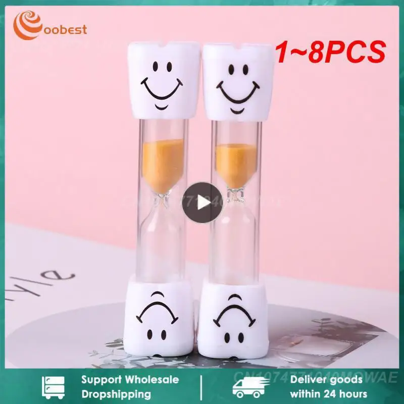 1-8PCS-Sand-Timer-Hourglass-3-Minute-Sandy-Clock-Kids-Sandglass ...