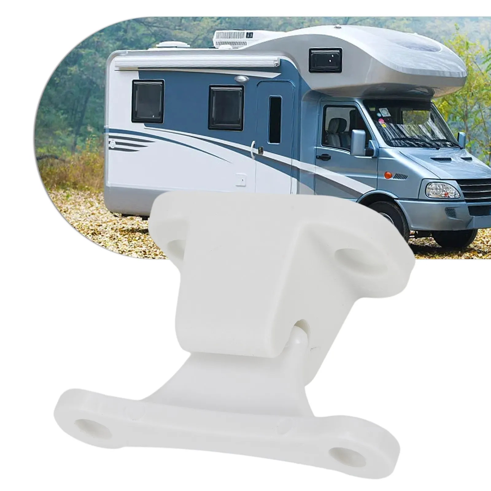 Auto-Caravan-Or-Motorhome-White-Plastic-Main-Door-Catch-Retainer-Holder ...