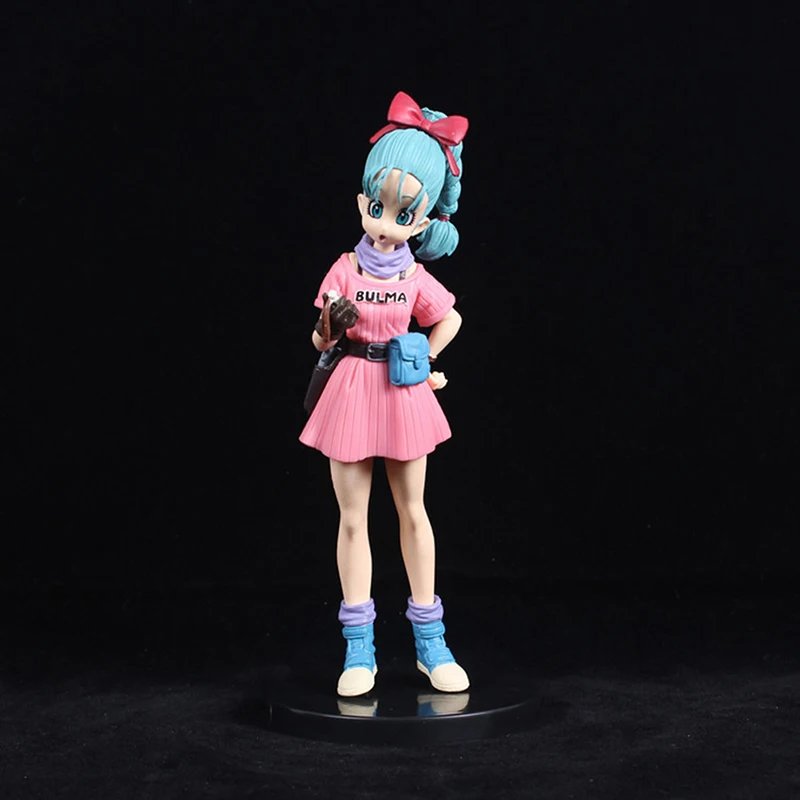 18CM Anime Dragon Ball Z Bulma Figures Kawaii Girl Figurine PVC Action ...