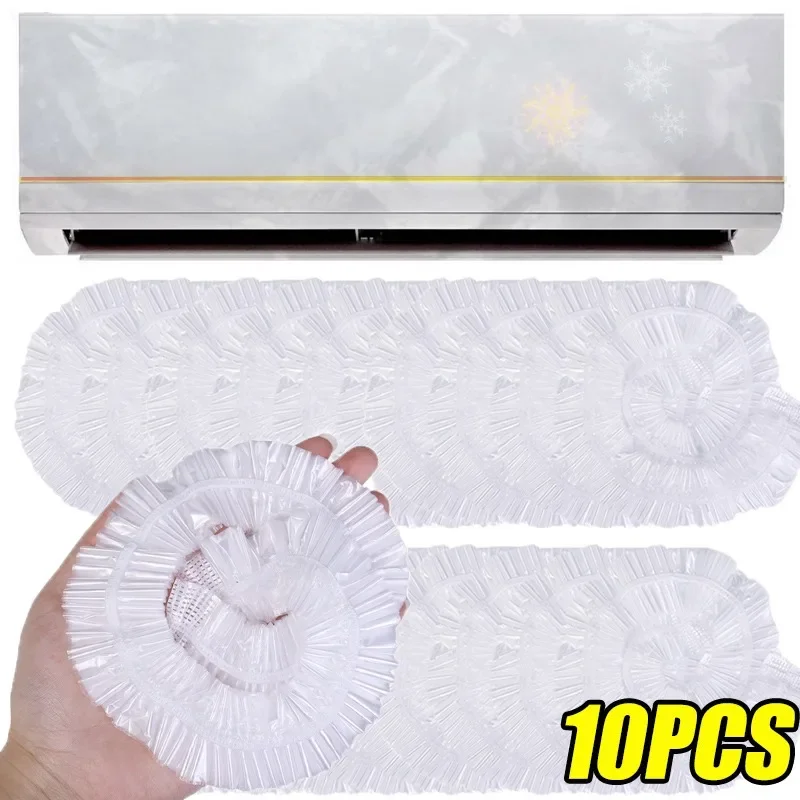 1-10PCS-Disposable-Air-Conditioning-Dust-Cover-Household-PE-Transparent ...