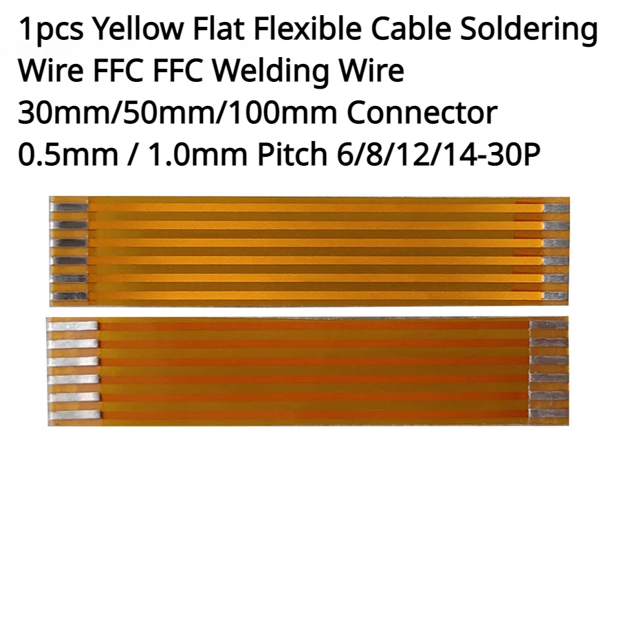 1pcs-Yellow-Flat-Flexible-Cable-Soldering-Wire-FFC-FFC-Welding-Wire ...
