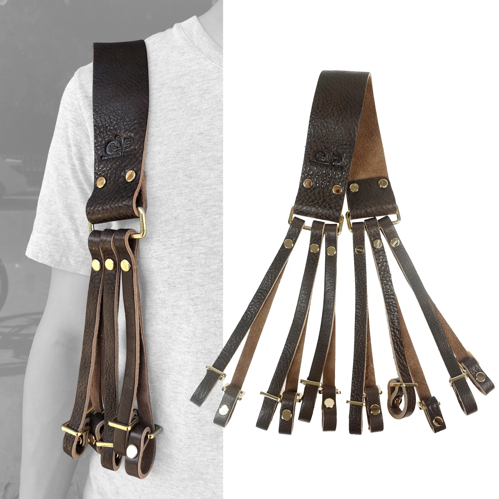 Hunting-Leather-Hanger-Duck-Game-Carrier-Belt-Holder-6-Loops-Bird-Goose ...