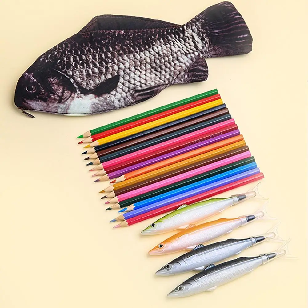 Creative-Simulation-Crucian-Carp-Pencil-Case-Wallet-Funny-Fish-Pencil ...